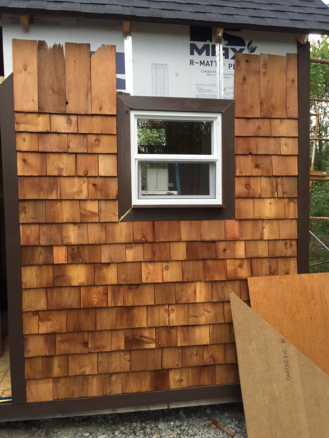 Tiny Cabin shingles – close-up | paulette guerin